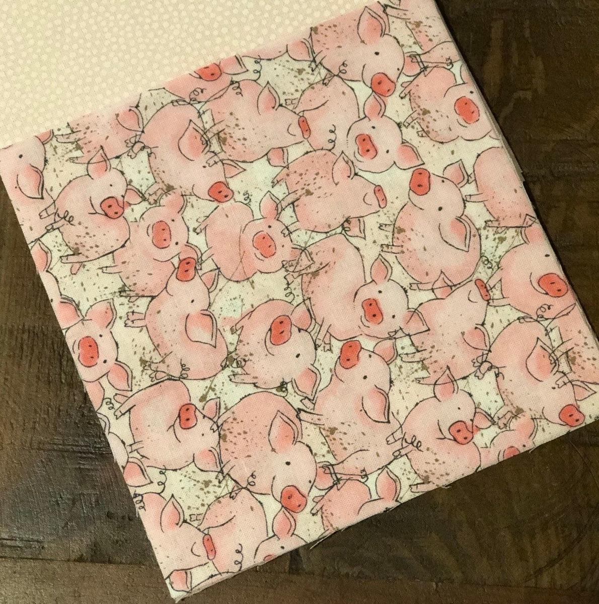 Pig Message Quilt Kit - Piglet Baby Shower Quilt Kit - Piggy Baby Show ...